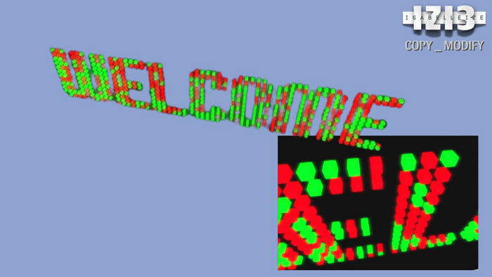 Second Life Marketplace - Welcome Sign Animated Blink - Copy & Modify Mesh (Scripted Animation)